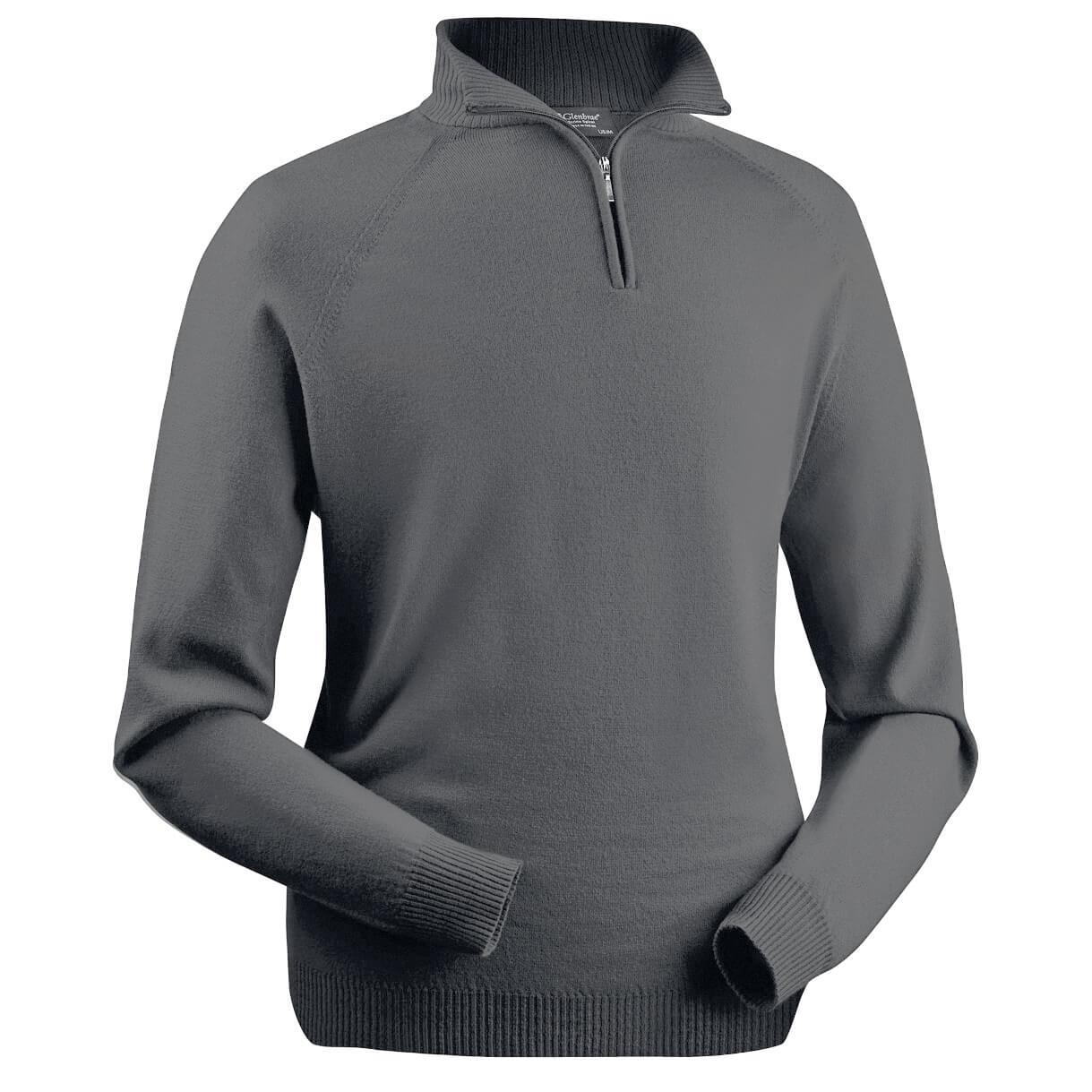 Men's Merino Zip Neck Slate | The Yorkshire Sock Company - The ...